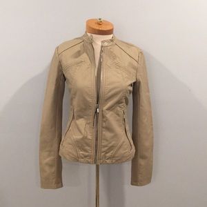 Express | Jackets & Coats | Express Minus The Leather Jacket Tan | Poshmark